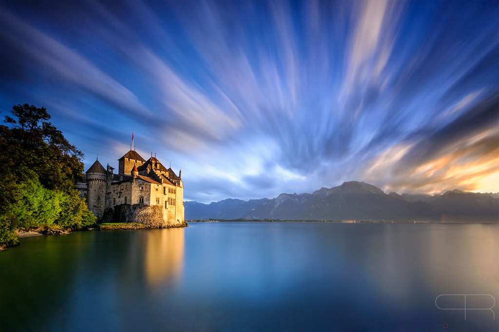 Chateau de Chillon; Antes y Después